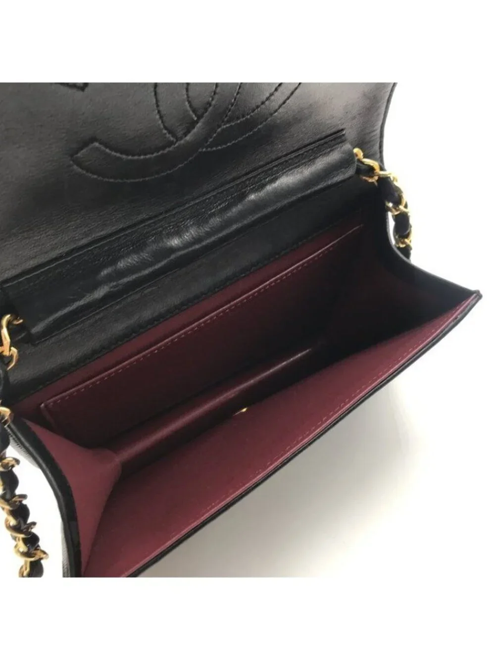 CHANEL | Bags | Chanel Cc Logo Mini Quilted Lambskin Chain Shoulder Bag ...